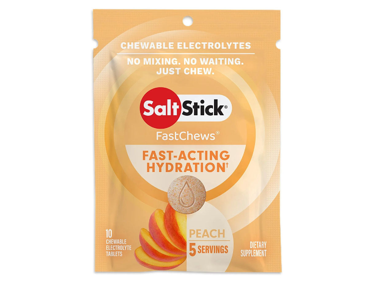 SaltStick Electrolyte FastChews Peach 10ct - 03-4010 – =PR= Run & Walk
