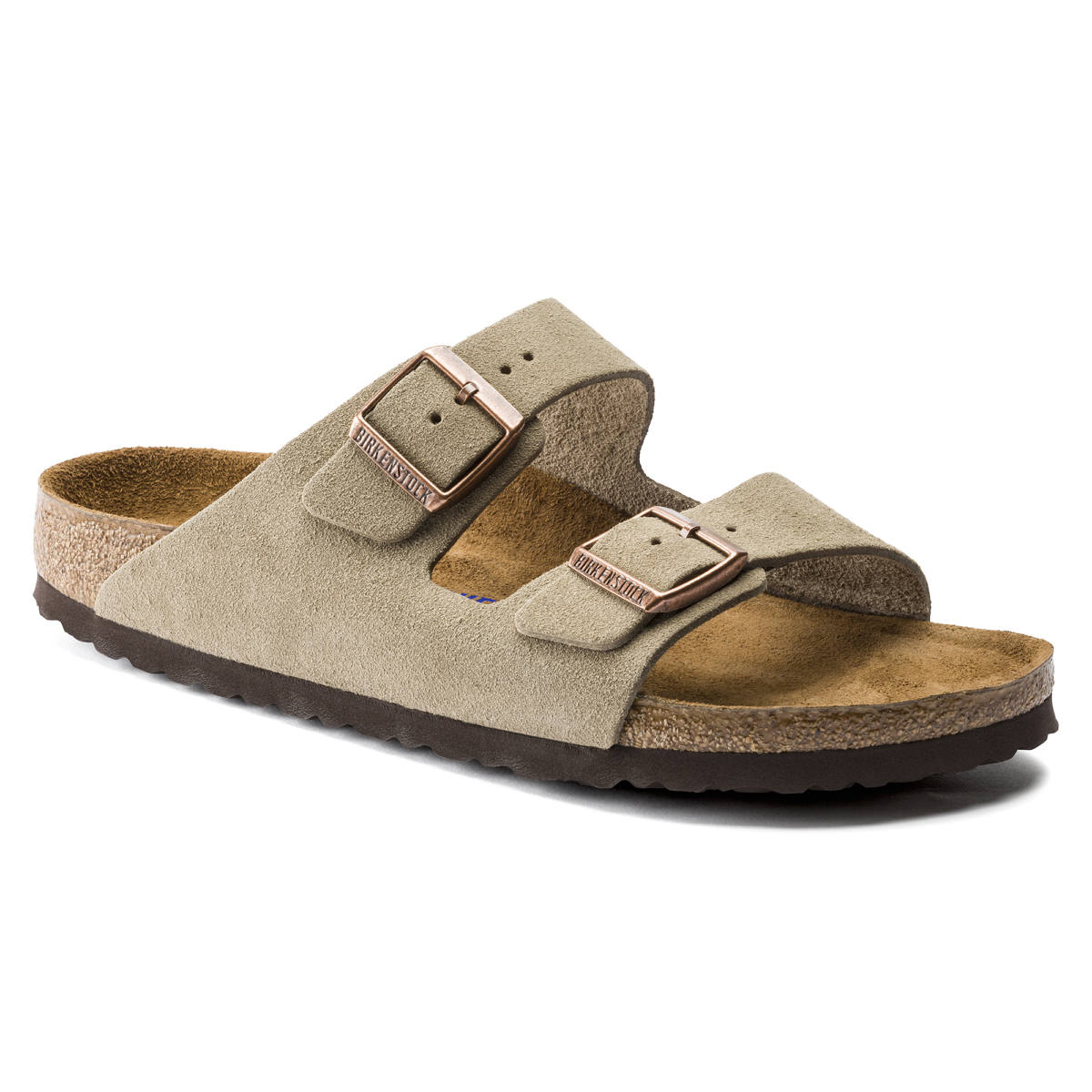 Women's Birkenstock Arizona Soft Footbed Taupe Suede - BIRK-951301 ...